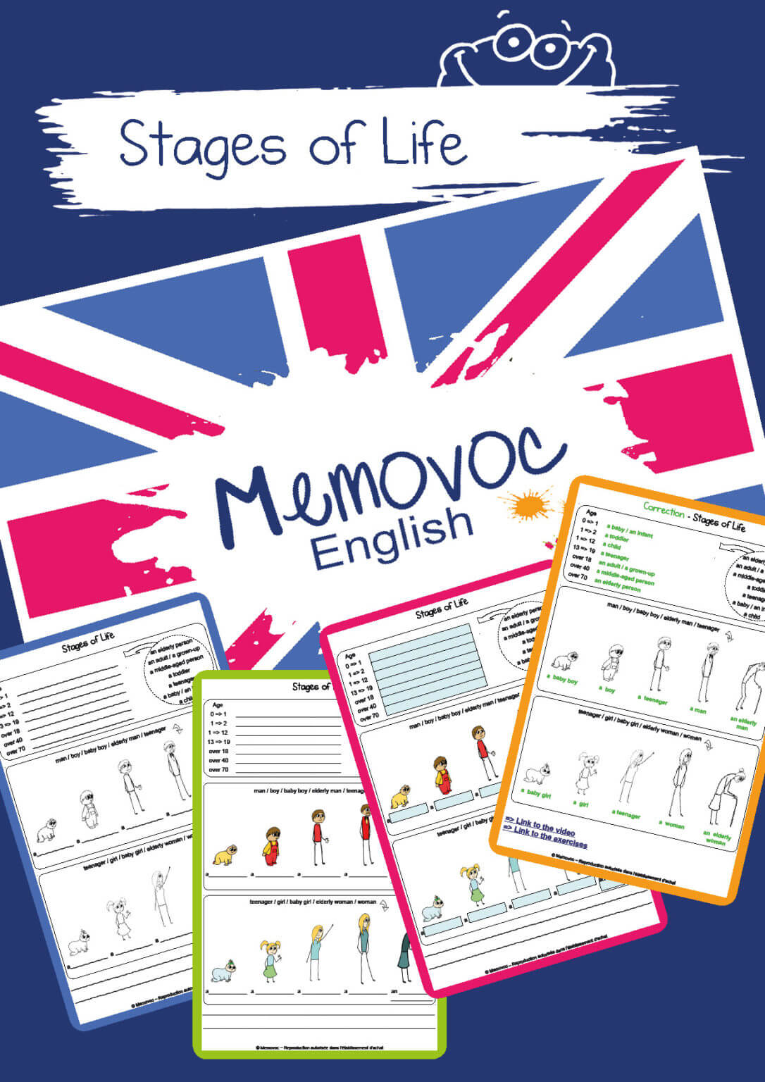 Stages of Life - Vocabulary - PDF Worksheets - Memovoc